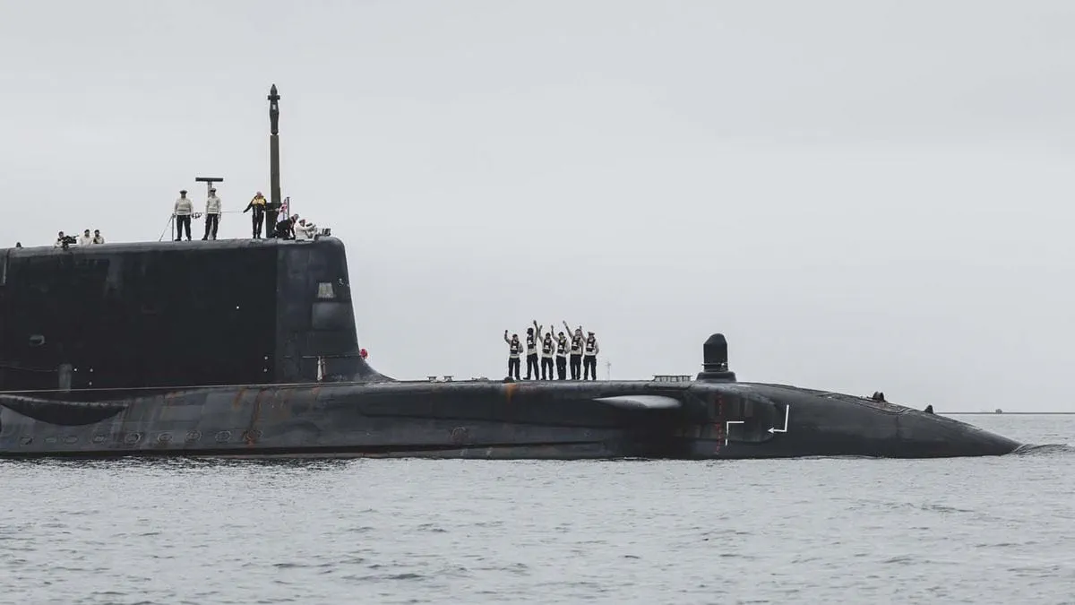 Royal Navy hunter-killer submarine completes first historic phase of ...